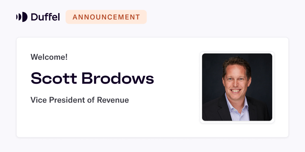 Welcome Scott! | Duffel